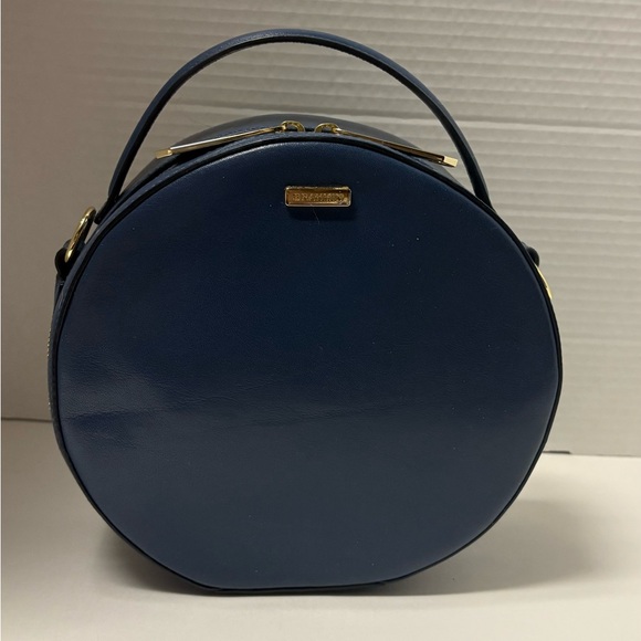 Brahmin | Bags | Brahmin Lane Blue Round Crossbody Bag | Poshmark